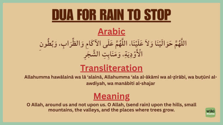 Dua for Rain – (7 Powerful Du'as) With MP3